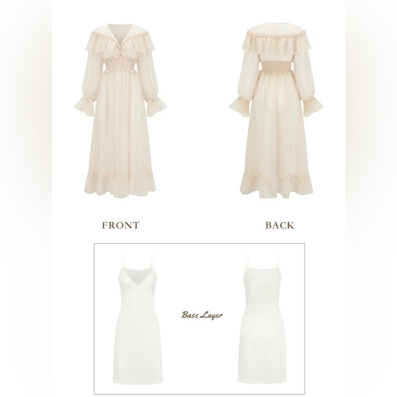 Lacemade | Dresses | Lacemade Seine Mist Dress Pear White | Poshmark